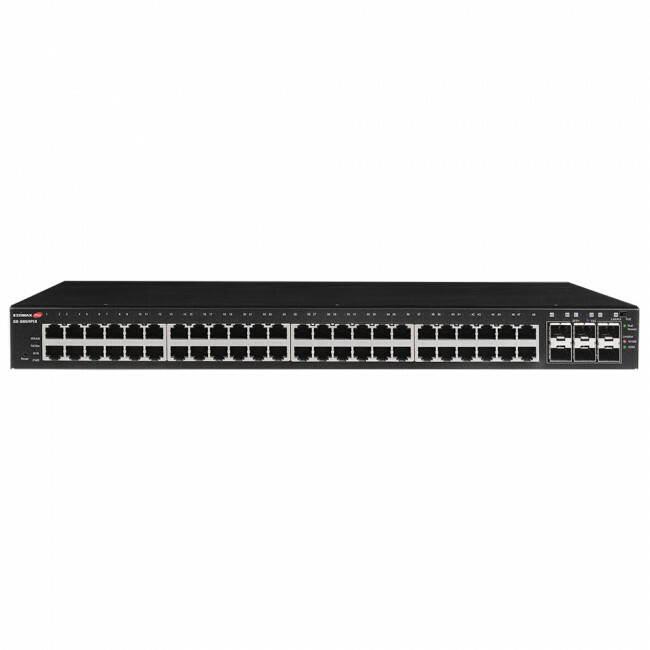 Temco Webshop - Edimax 54P smart PoE switch 48P 1gb + 6P 10gb sfp GS ...